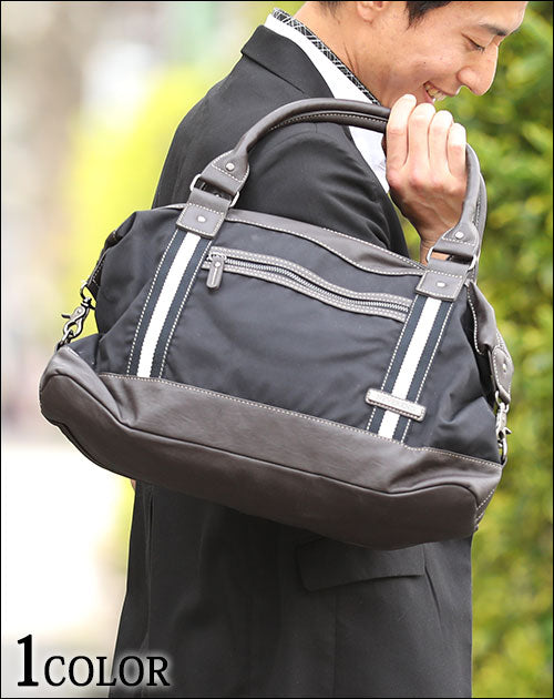 3WayラインデザインPUレザーバッグ ｜ メンズファッション通販 MENZ-STYLE(メンズスタイル）