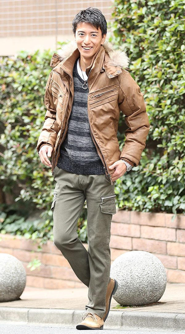 湿式ジャケット ニットソー カットソー カーゴパンツ snp_zq0073 ｜ メンズファッション通販 MENZ-STYLE(メンズスタイル）