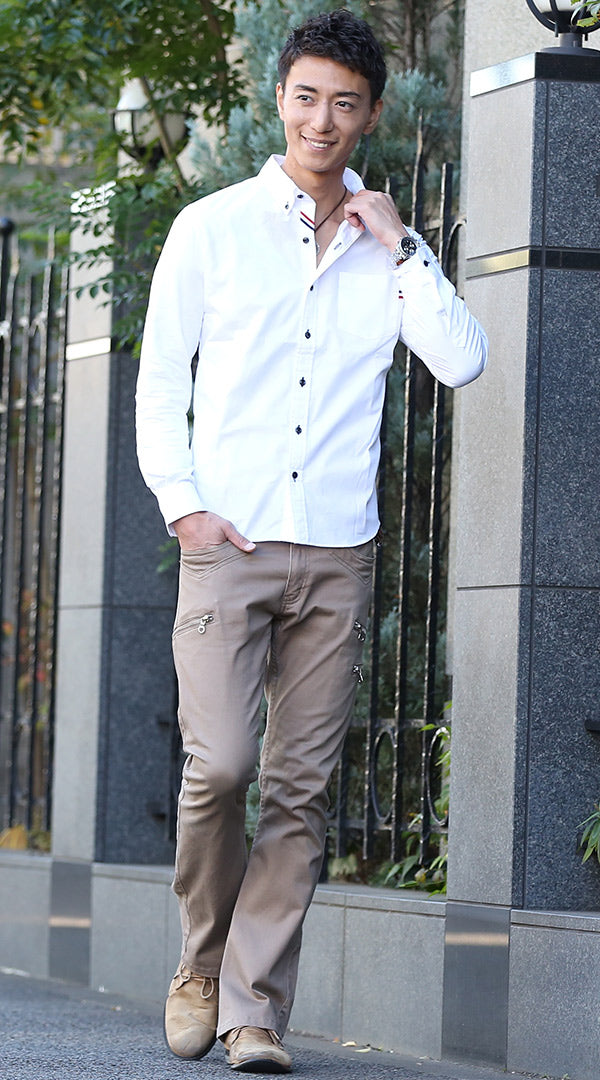 シャツ チノパンツ snp_ao0778のコーディネート例 ｜ メンズファッション通販 MENZ-STYLE(メンズスタイル）