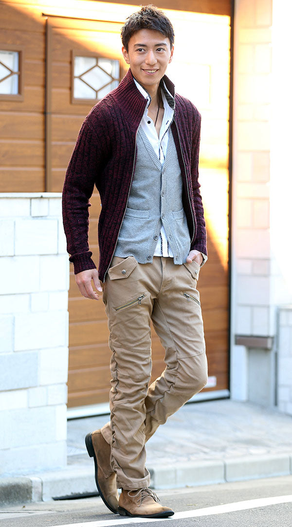 ニットアウター カーディガン シャツ snp_bh0069 ｜ メンズファッション通販 MENZ-STYLE(メンズスタイル）