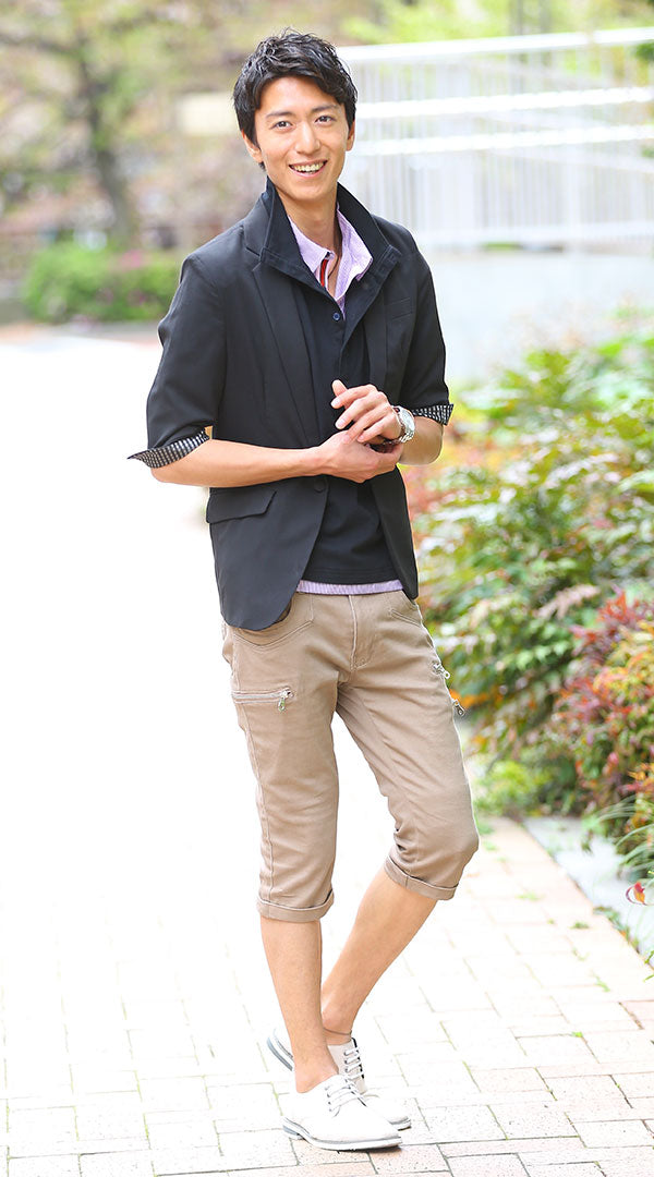 ジャケット ポロシャツ クロップドチノ snp_di0858 ｜ メンズファッション通販 MENZ-STYLE(メンズスタイル）