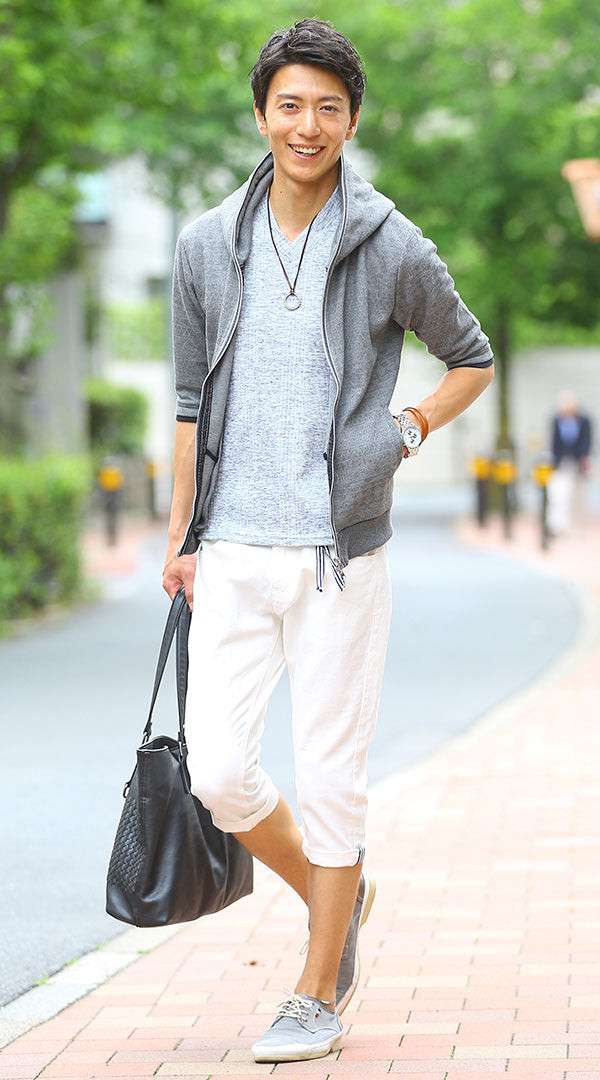 パーカー カットソー パンツ snp_ds0222のコーディネート例 ｜ メンズファッション通販 MENZ-STYLE(メンズスタイル）
