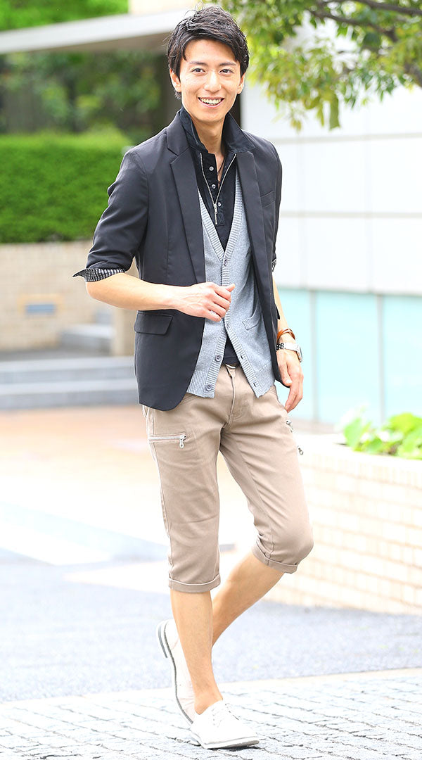 ジャケット カーディガン ポロシャツ snp_dt0495のコーディネート例 ｜ メンズファッション通販 MENZ-STYLE(メンズスタイル）