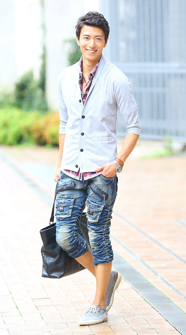 カーディガン シャツ パンツ snp_eu0368のコーディネート例 ｜ メンズファッション通販 MENZ-STYLE(メンズスタイル）