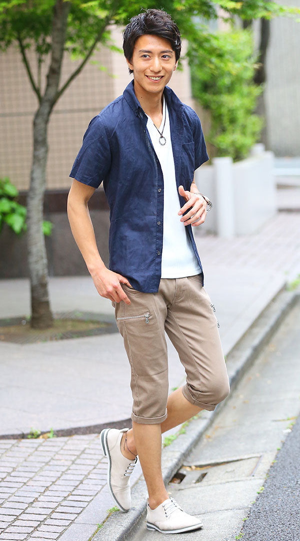 シャツ カットソー クロップドパンツ snp_dq1260 ｜ メンズファッション通販 MENZ-STYLE(メンズスタイル）