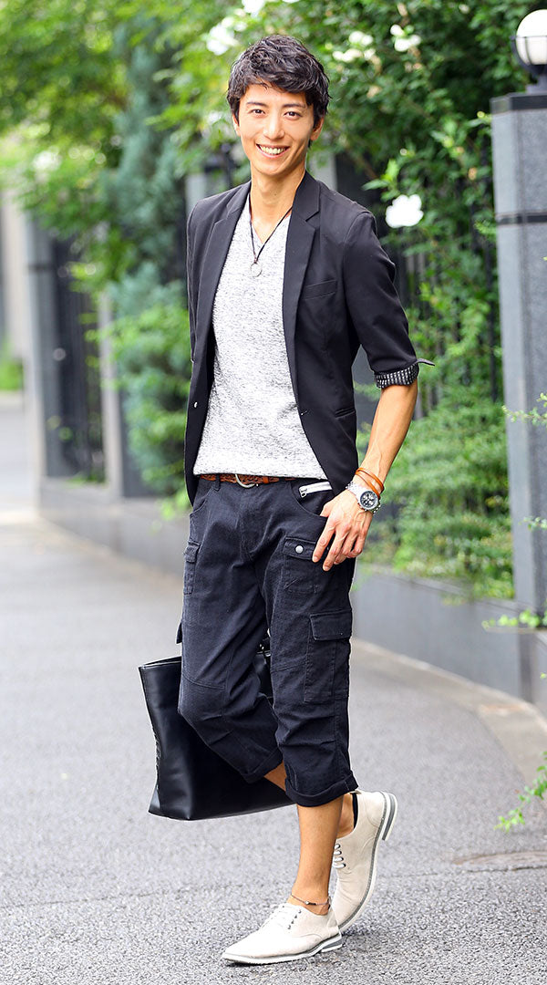 ジャケット カットソー クロップド snp_fb0152 ｜ メンズファッション通販 MENZ-STYLE(メンズスタイル）