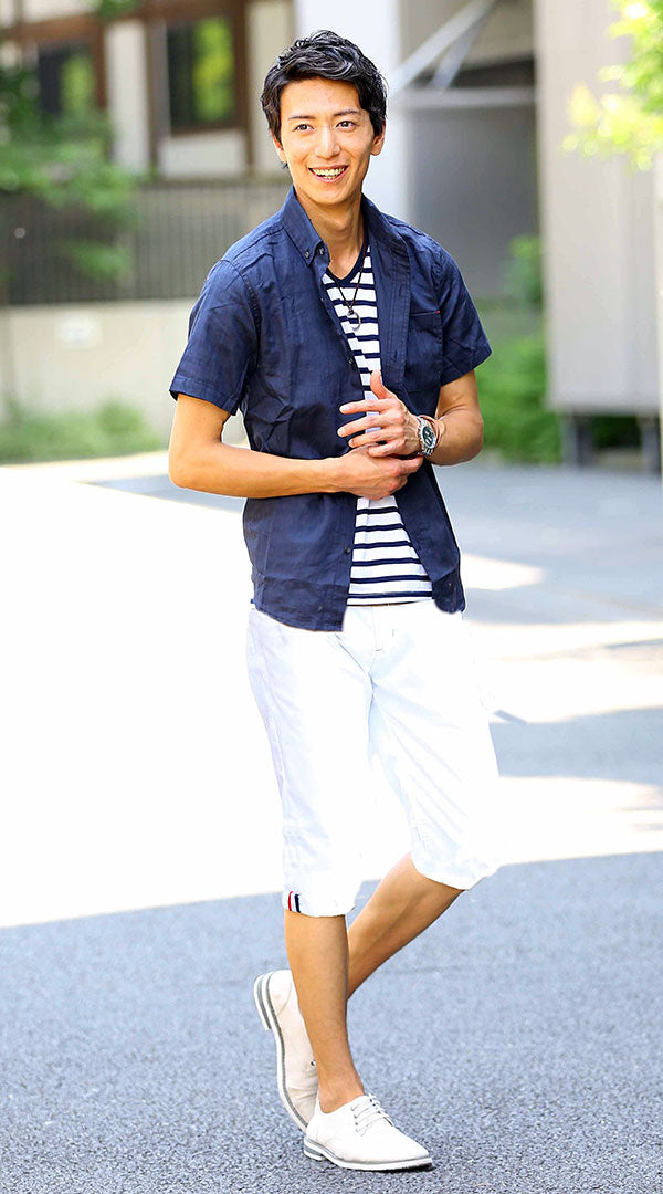 シャツ カットソー クロップドパンツ snp_el0352-1 ｜ メンズファッション通販 MENZ-STYLE(メンズスタイル）