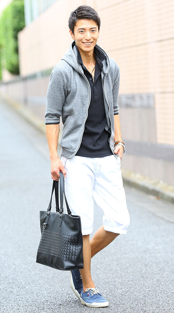 パーカー ポロシャツ クロップドパンツ シューズ バッグ snp_fl0216 ｜ メンズファッション通販 MENZ-STYLE(メンズスタイル）