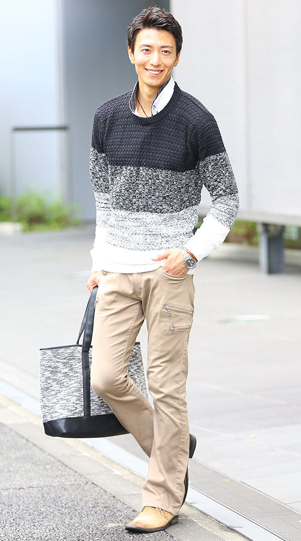 ニットソー シャツ パンツ snp_gk0297のコーディネート例 ｜ メンズファッション通販 MENZ-STYLE(メンズスタイル）