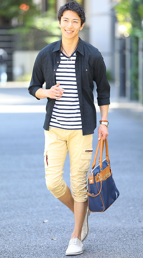 シャツ カットソー パンツ snp_lb0251のコーディネート例 ｜ メンズファッション通販 MENZ-STYLE(メンズスタイル）