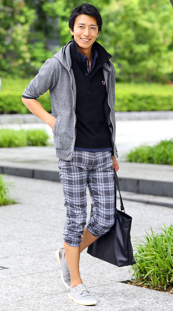 パーカー ポロシャツ パンツ snp_lq0004のコーディネート例 ｜ メンズファッション通販 MENZ-STYLE(メンズスタイル）