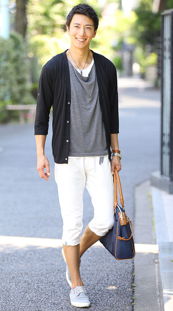 カーディガン カットソー パンツ snp_mc0315のコーディネート例 ｜ メンズファッション通販 MENZ-STYLE(メンズスタイル）
