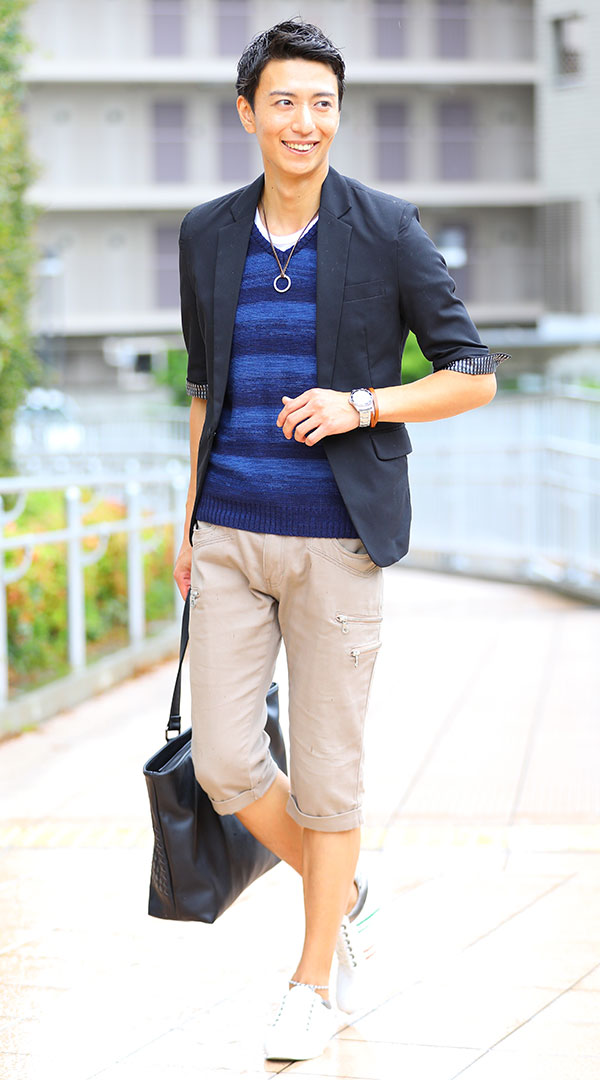 ジャケット サマーニット クロップド snp_mj0106 ｜ メンズファッション通販 MENZ-STYLE(メンズスタイル）