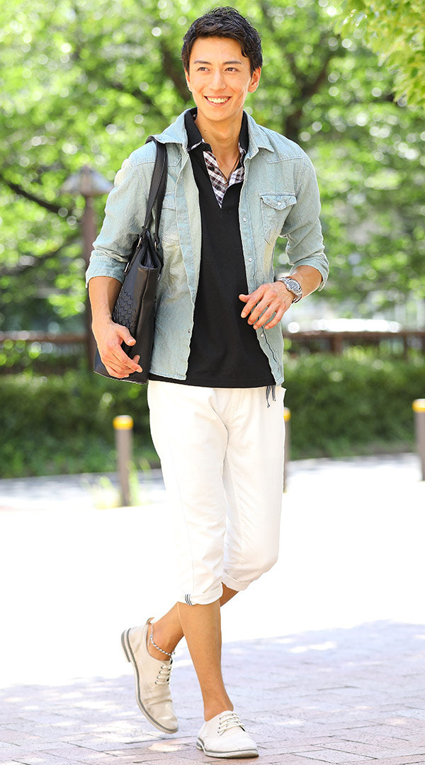 シャツ ポロシャツ パンツ snp_mo0587のコーディネート例 ｜ メンズファッション通販 MENZ-STYLE(メンズスタイル）