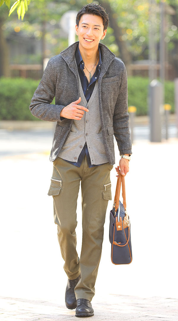 ジャケット カーディガン シャツ snp_oh0514のコーディネート例 ｜ メンズファッション通販 MENZ-STYLE(メンズスタイル）