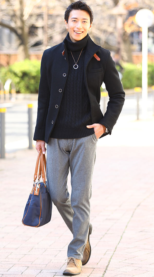 コート タートルネック パンツ snp_pm0062 ｜ メンズファッション通販 MENZ-STYLE(メンズスタイル）