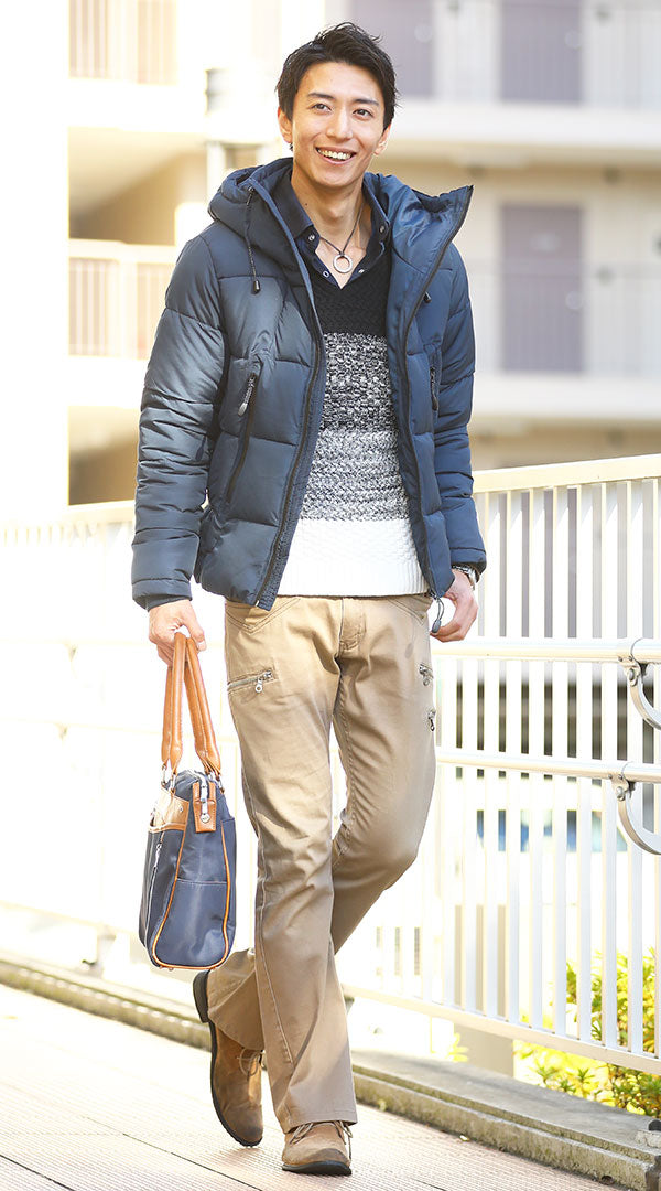 中綿ジャケット ニットソー シャツ snp_ps0606 ｜ メンズファッション通販 MENZ-STYLE(メンズスタイル）