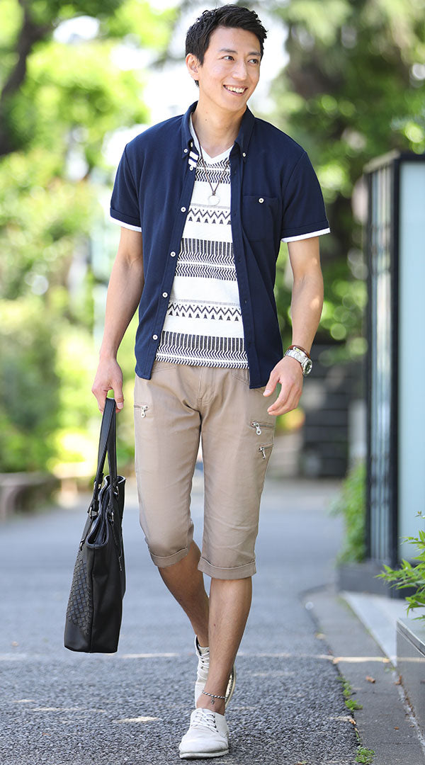シャツ カットソー パンツ snp_sc0813のコーディネート例 ｜ メンズファッション通販 MENZ-STYLE(メンズスタイル）