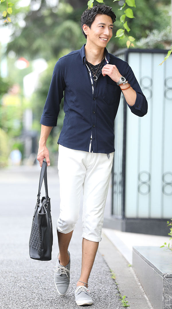 シャツ カットソー パンツ snp_sx0798のコーディネート例 ｜ メンズファッション通販 MENZ-STYLE(メンズスタイル）