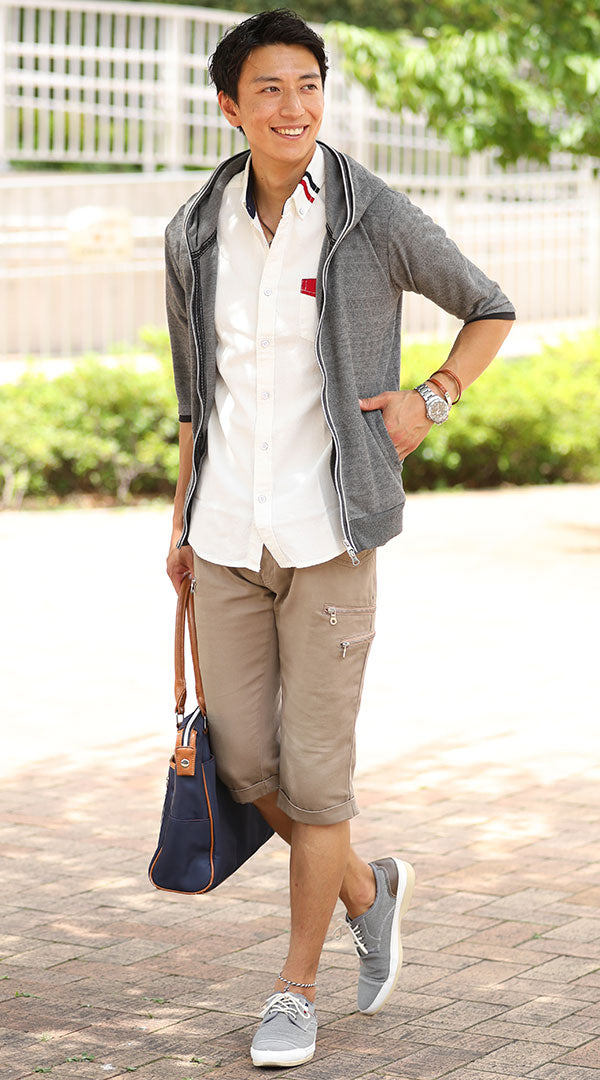 パーカー シャツ パンツ snp_sz0611のコーディネート例 ｜ メンズファッション通販 MENZ-STYLE(メンズスタイル）