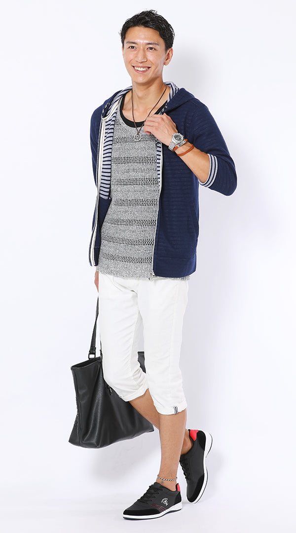 パーカー クロップドパンツ デザインシューズ snp_tc0010 ｜ メンズファッション通販 MENZ-STYLE(メンズスタイル）