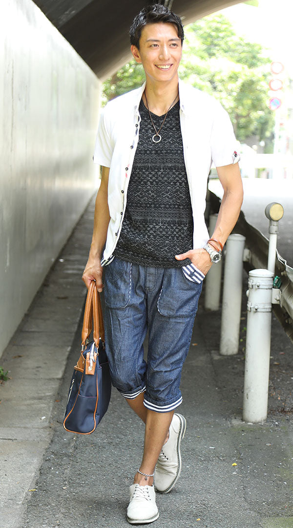 シャツ カットソー パンツ snp_th0160のコーディネート例 ｜ メンズファッション通販 MENZ-STYLE(メンズスタイル）