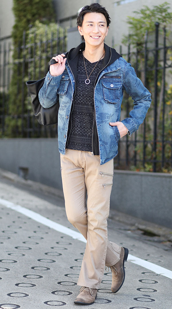 ジャケット カットソー パンツ snp_wn00023のコーディネート例 ｜ メンズファッション通販 MENZ-STYLE(メンズスタイル）