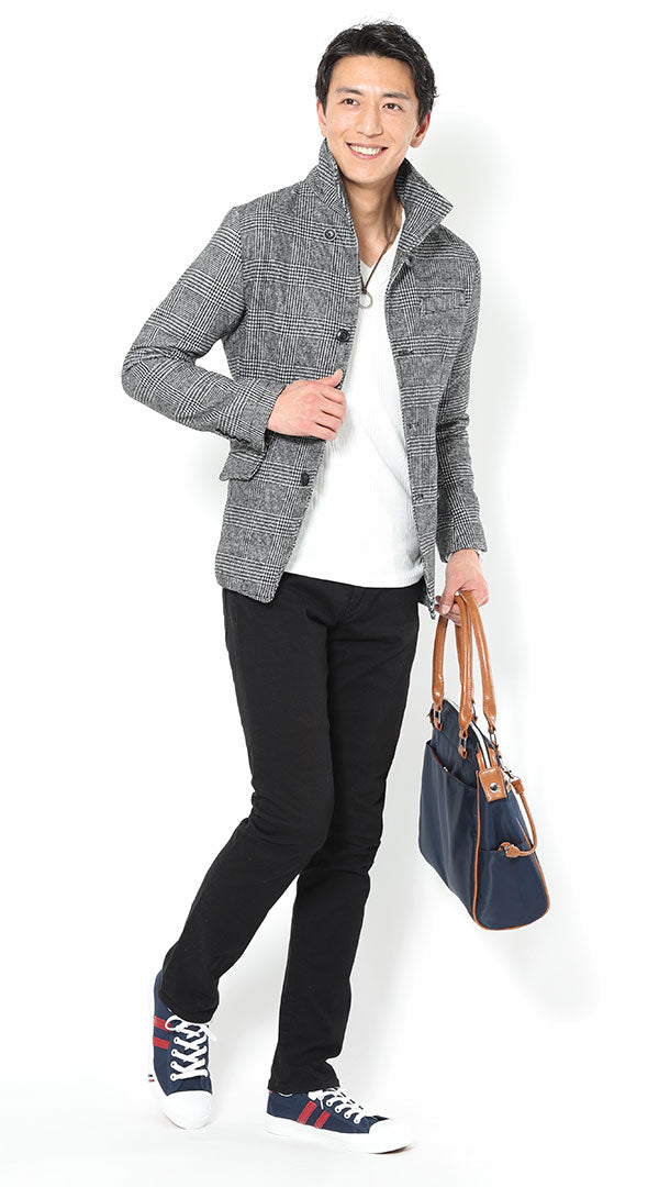 ジャケット カットソー パンツ snp_xh0831のコーディネート例 ｜ メンズファッション通販 MENZ-STYLE(メンズスタイル）