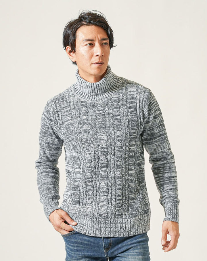 スリムフィットタートルネックニットメンズ 細身/タイト/ぴったり【30代40代50代おすすめ】 ｜ メンズファッション通販 MENZ-STYLE(メンズスタイル）
