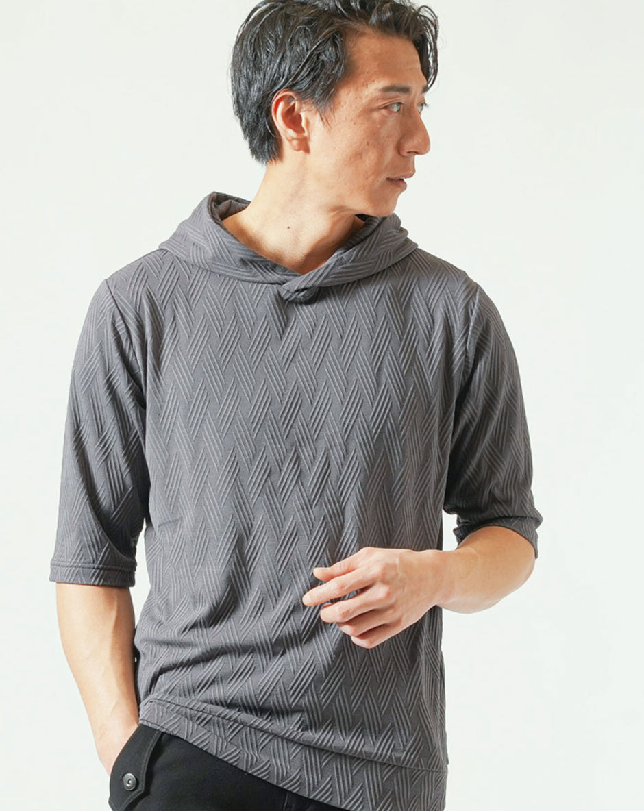 半袖パーカー メンズ コーデ 七分袖/五分袖【40代50代30代におすすめ】 ｜ メンズファッション通販 MENZ-STYLE(メンズスタイル）