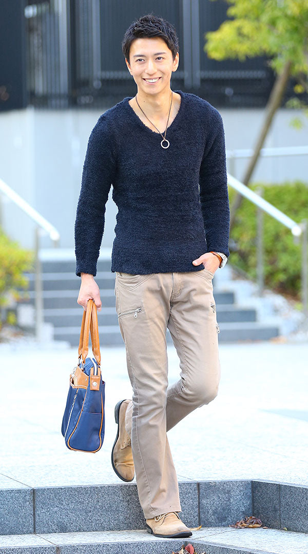 ニットソー チノパン バッグ snp_id0404 ｜ メンズファッション通販 MENZ-STYLE(メンズスタイル）