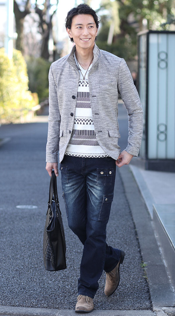 ジャケット カットソー ブーツカットデニムカーゴパンツ snp_wo00546 ｜ メンズファッション通販 MENZ-STYLE(メンズスタイル）