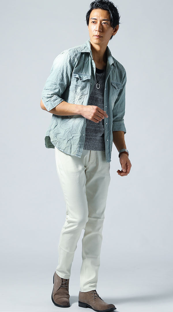 サックスブルーシャツ メンズ コーデ 春/夏/秋/冬【40代50代30代におすすめ】 – Page 3｜ メンズファッション通販 MENZ ...